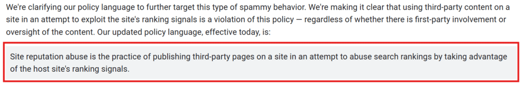 Google Updates Site Reputation Abuse Policy - Stan Ventures
