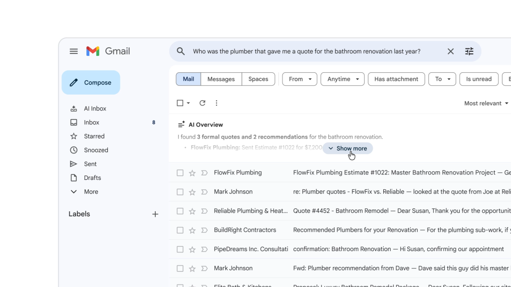 Gmail Steps Into the Gemini Era With a Smarter Inbox Experience - Stan ...